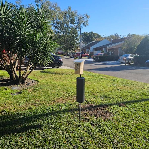 Peterson Bluebird House Cedar Insulated Front Opening Predator Guard ...