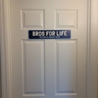 Bros for Life Sign, Custom Boy Brothers Name Bedroom Sign, Personalized ...