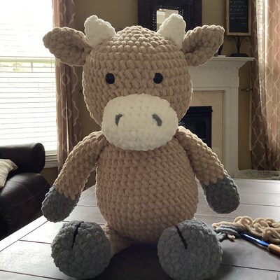CROCHET BULL PATTERN Amigurumi Bull Tutorial Stuffed Plush - Etsy