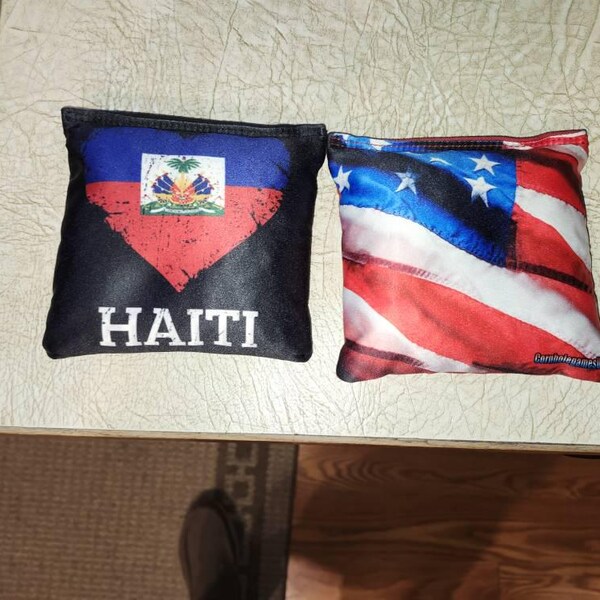 MINI Cornhole Bags 4 X 4 Set of 8 Cornhole Bean Bags Pick Your 2 Colors ...