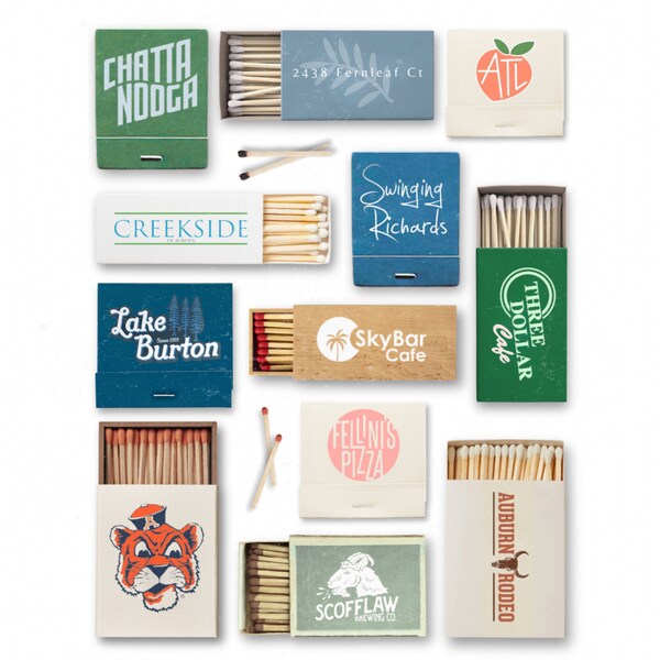 Two Black Vintage Blank Matchbox Templates | Digital Download - Etsy