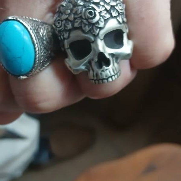 Elegant Geometric Anxiety Ring Spinner, 925 Sterling Silver Engraved ...