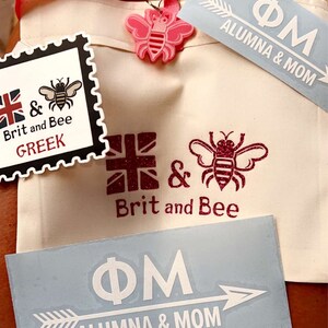 Omega Phi Alpha Decal Set 3 Matching Decals Ophia Bee and - Etsy