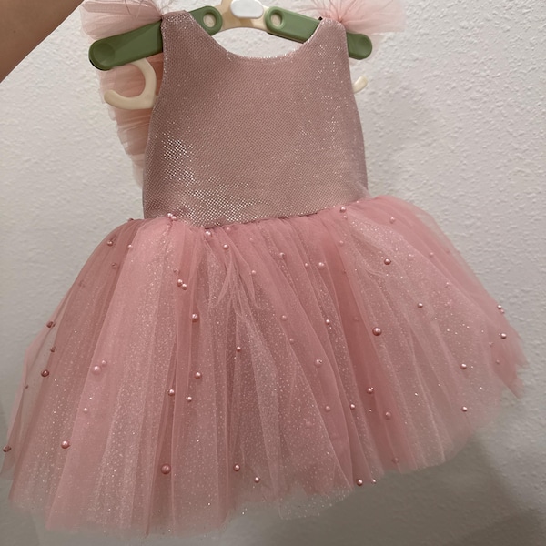 Powder Pink Birthday Tutu Dress,baby Prom Dress Ball Gown Toddler ...