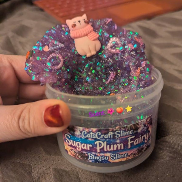 Charm Crunch Clear Slime "kitty Paws" Scented Stretchy Slime ASMR 4 Oz ...