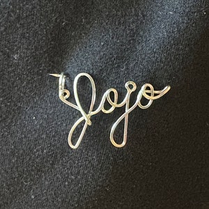 Wire Name Pin 14K Rose Gold Fill Name Jewelry Personalized Name Pin ...