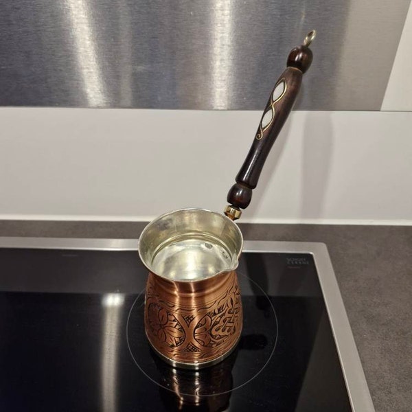 Copper Sand Turkish Coffee Maker Machine Round Shape for 110 and 220 ...