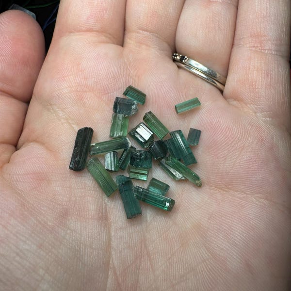 Beautiful Indicolite Cluster Shape Catseye Crystal - Etsy