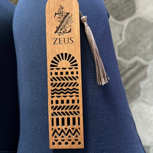 Custom Wood Bookmarks With Tassel, Personalized Wooden Bookmark, Unique ...