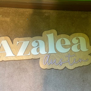 Stacked Last Name Sign, Cut Out Name Sign, Wedding Name Sign, Wedding ...