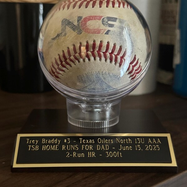 Baseball Home Run Trophy Ball Holder Protective Display Case-free ...