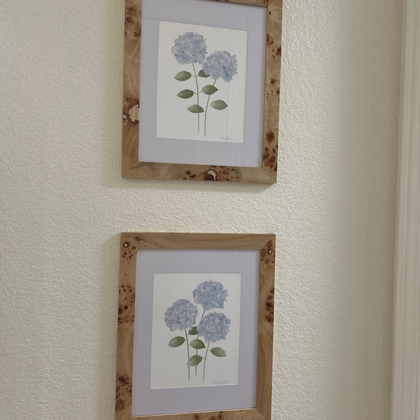 Light Blue Hydrangea Print Set of 2 Hydrangea Painting Modern ...