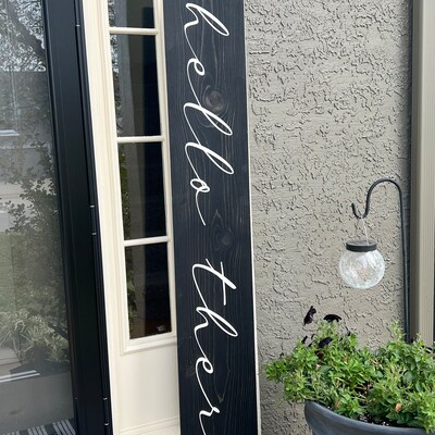 Hello There Welcome Sign for Front Porch Door Sign Outdoor - Etsy