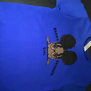 Minnie-african American Girl Black Girl Natural Hair Afro - Etsy