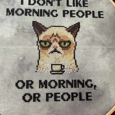 Snarky Cross Stitch Pattern. Screaming Internally Sassy Cross Stitch ...