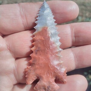 A Really Nice 6 1/2 Inch Dovetail Point Made From Pretty Kekuck Flint ...