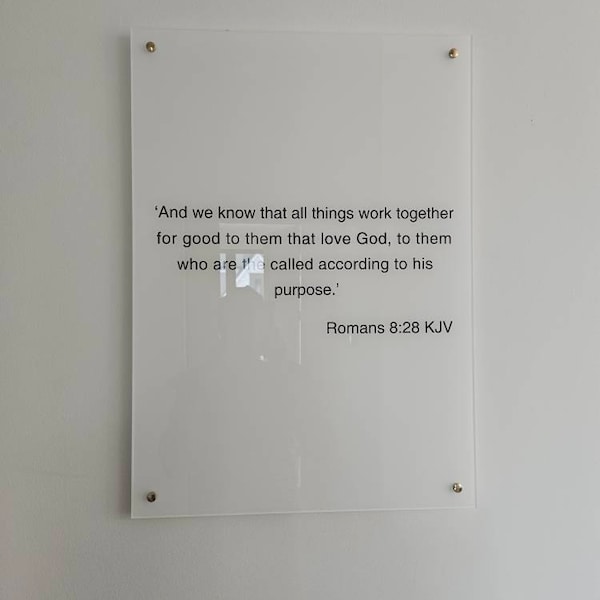 Custom Acrylic Mission Statement Sign, Professional Corporate Branding ...