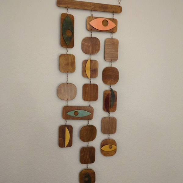 Mid Century Modern Magnets, Retro Magnets, Wood Magnets, Geometric ...