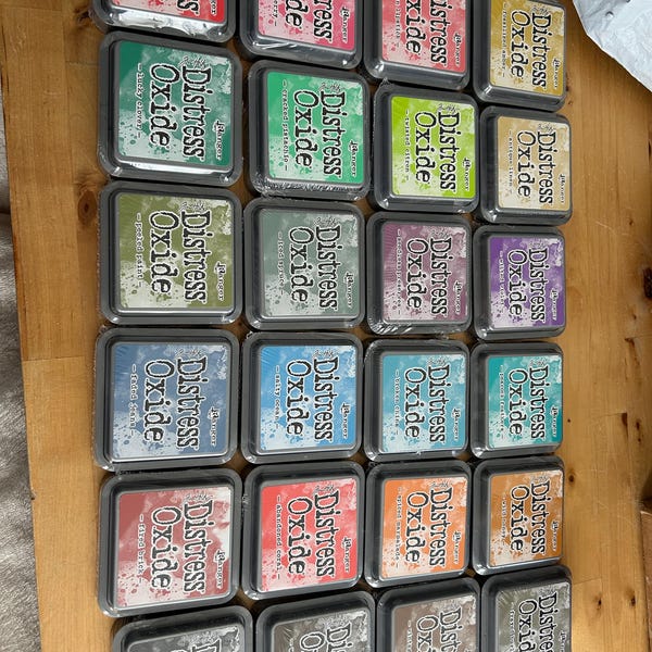 Tim Holtz and Ranger Distress Oxide Inks Complete Set of 24 Distress ...