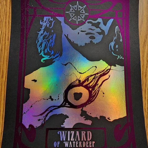 Gale Dekarios the Wizard of Waterdeep From Baldur’s Gate 3 Foil Print ...