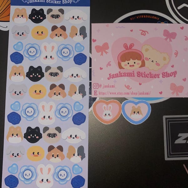 ZEROBASEONE ZB1 Mini Animals Sticker Sheet - Etsy
