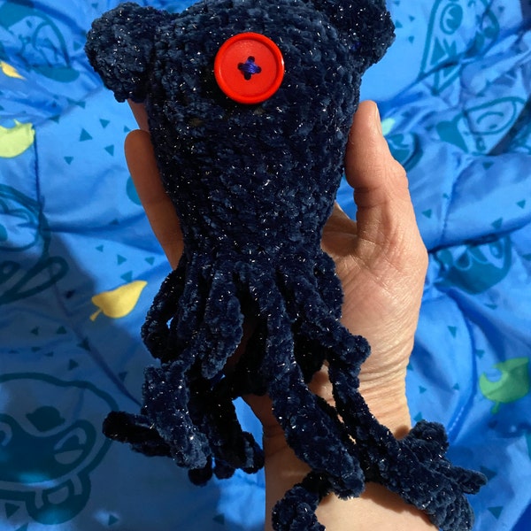 Coraline Octopus, DIY, Crochet Pattern, Crochet Octopus, Plush Octopus ...