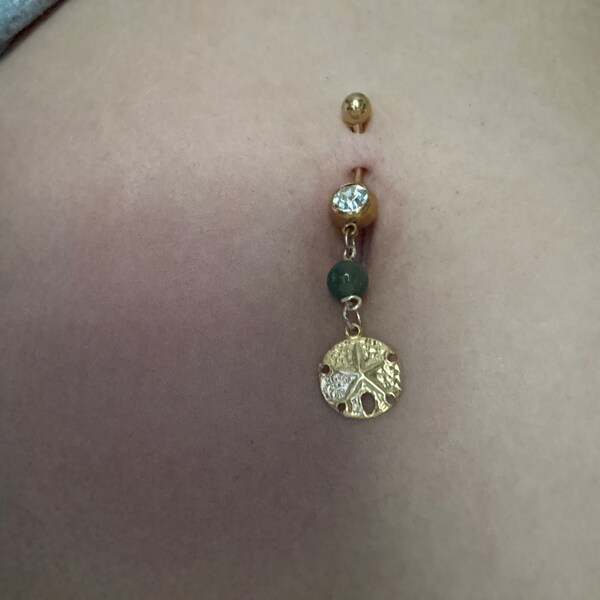 Crystal Belly Rings, Hippie Belly Button Rings, GOLD, Choose Your ...