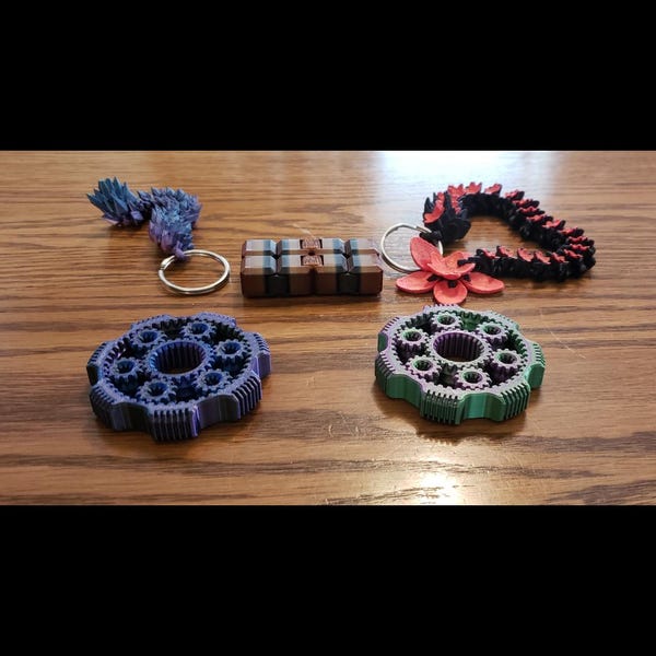 3D Printed Wolf Flexible Articulated Animal Wilderness Forest Decor ...