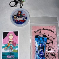 Kawaii Ponyo Inspired Resin Shaker Charm Phone Grip Keychain Badge Reel ...