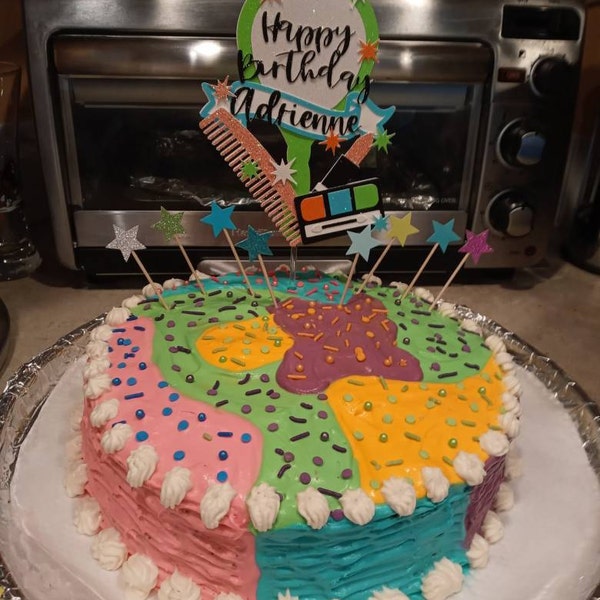 Eyelashes Cake Topper, Eyelash Cake Topper, Beauty Cake Topper, Makeup ...