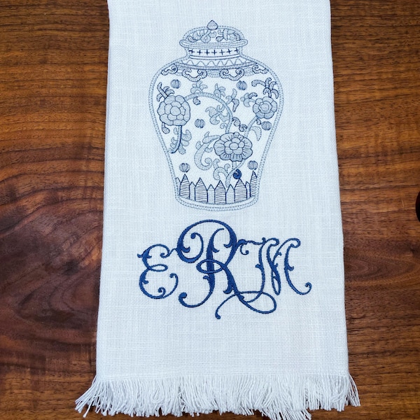 4 Sizes Ella Lorraine Vintage Damask Monogram, Machine Embroidery Font ...