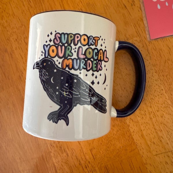 Punny Crow Mug Raven Coffee Cup Crow Themed Gift Coffee Humor Ironic ...