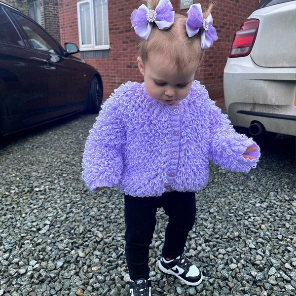 Lovely Beautiful - Baby LOOPY Style Coat - Cardigan - 3 Sizes - 0-6 ...