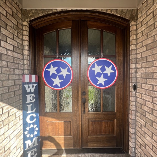Tri Star Home Tennessee Mountain Wooden Door Hanger // Fathers Day Man ...