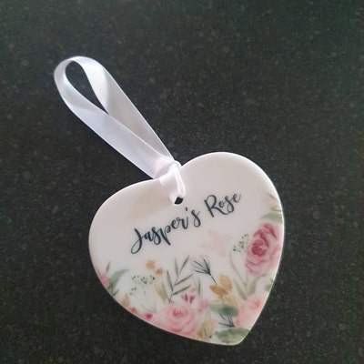 In Loving Memory Forget Me Not Ceramic Ornament Keepsake - Etsy UK
