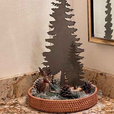 Rustic Evergreen Tree - Etsy