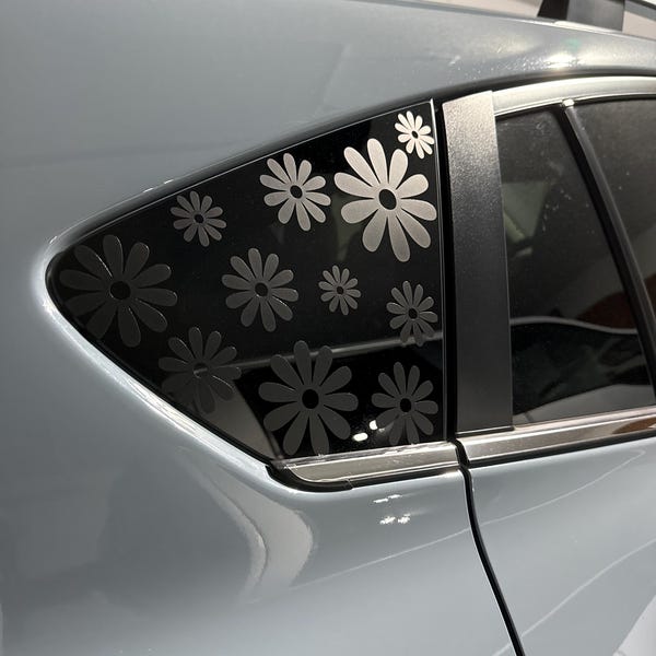 Fits 2018-2023 Subaru Crosstrek Rear Side Window Daisy Floral Flowers ...