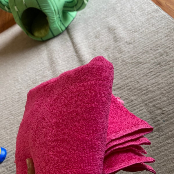 Hot Pink Bath Towel, Hot Pink Bath Towel Set, Cotton Bath Towels, Hot ...