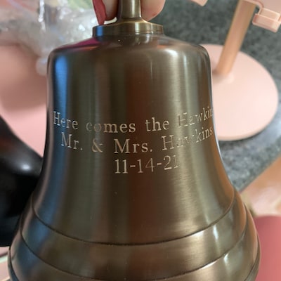 Engraved 5 Inch Antiqued Brass Ship Bell - Etsy