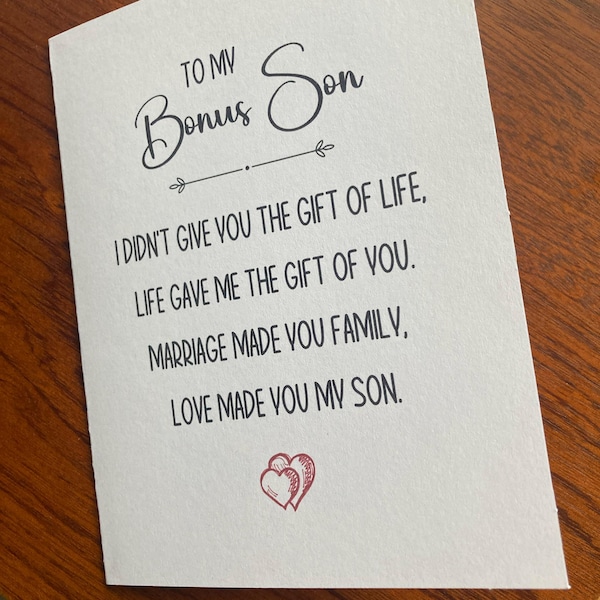 Son In Law T Son In Law Greeting Card For Daughters Husband Father 0960