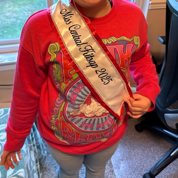 Customized Embroidery Lace Sash Custom Lace Sash Lace Sash Customize ...