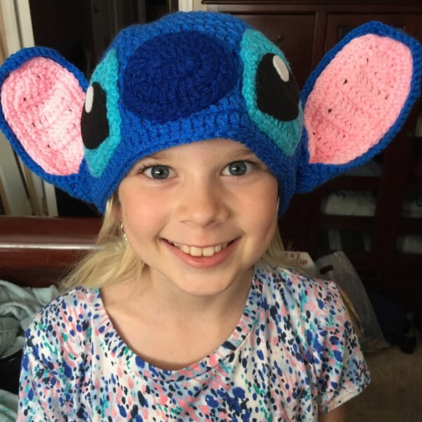 Stitch Hat, Lilo and Stitch Crochet Hat, Disney Crochet Character Hat ...