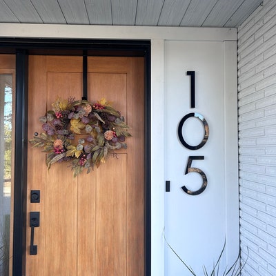 12 Inch Modern House Numbers Contemporary Minimalist Address Sign Large ...