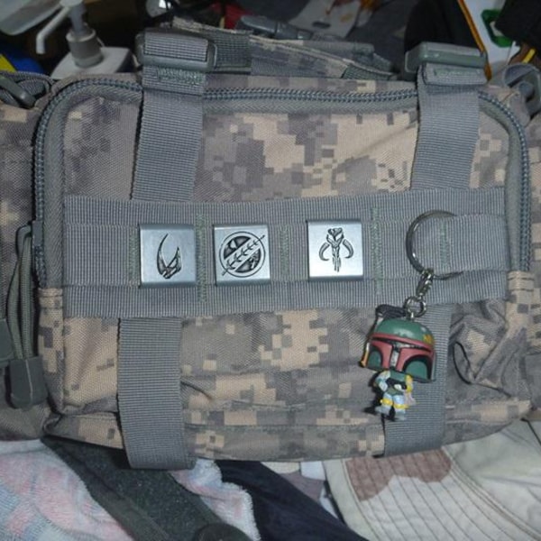 PATCHLAB Cyberpunk 8 Mecha Cat PVC Morale Patches Hook and Loop Embroidered Patches Hook and ...