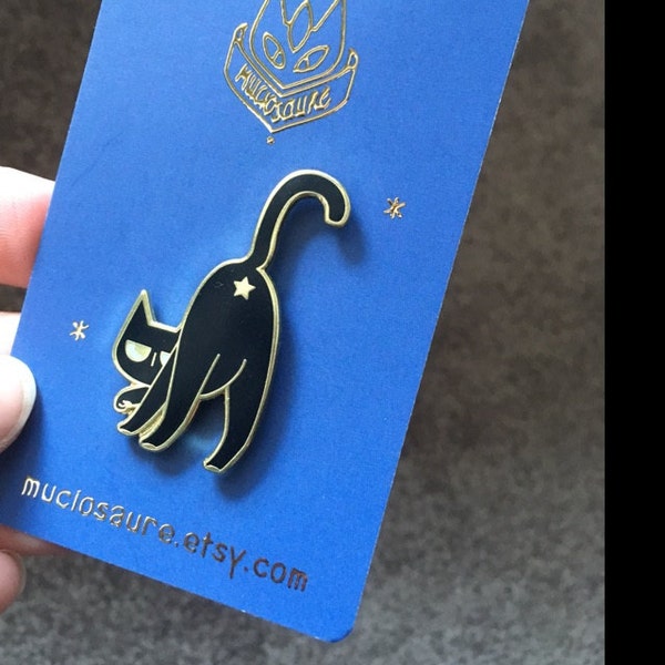 Pin Snail Middle Finger Gold Enamel - Etsy