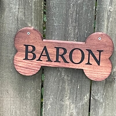 Engraved Signs, Personalized Dog Bone, Personalized Dog Gifts, Wood Dog ...
