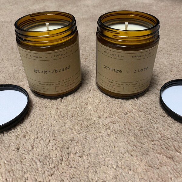 Christmas Candle Sampler | Set of 4 Mini Holiday Soy Candles - Etsy