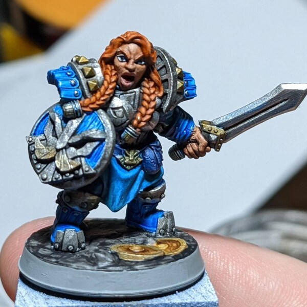 Dwarven Defender V3 3D Printed Resin Miniature | Tabletop Role Playing ...