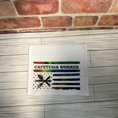 Cafertia Worker Tie Dye Flag, Cafeteria Workers Are Essential ...