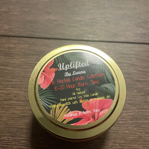 Self-love Herbal Candle | Healing Candles | Self Care Candles ...